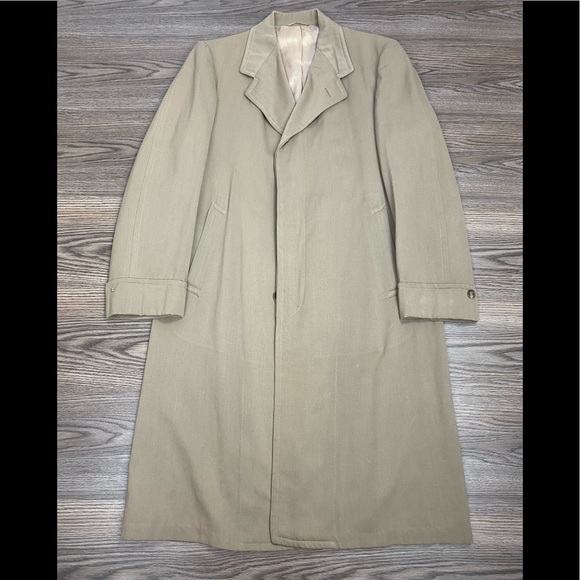 Vintage | Jackets & Coats | Vintage 95s Tan Topcoat Overcoat 42r | Poshmark